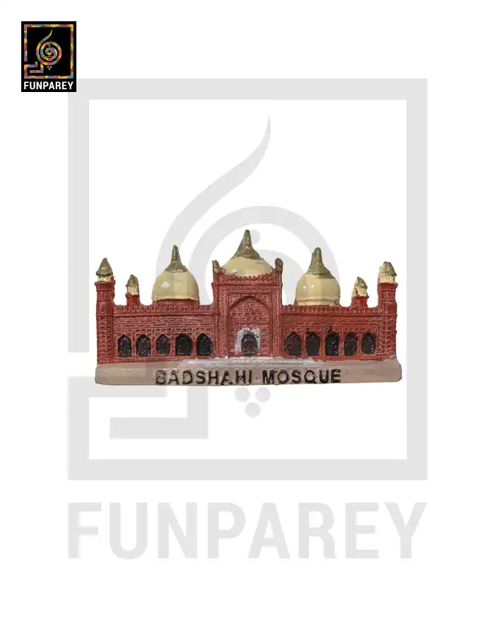 Resin Fridge Magnet – Badshahi Masjid Model – Funparey